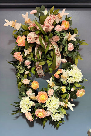 DIY Blush & Bloom Easter Grapevine Wreath – Ellis Home & Garden