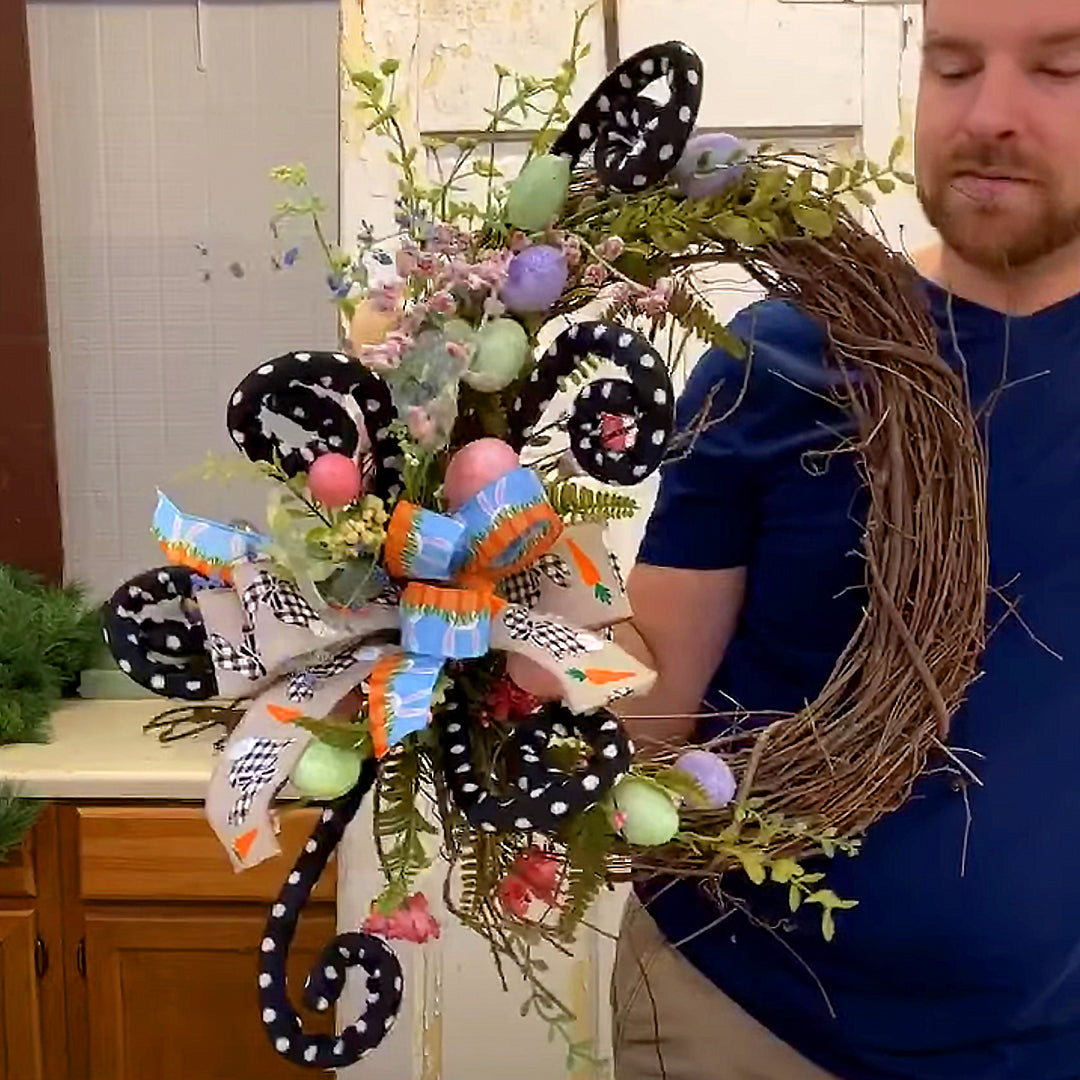 Live with Dylan! Easter Grapevine Wreath ~ 2/23/21 – Ellis Home & Garden